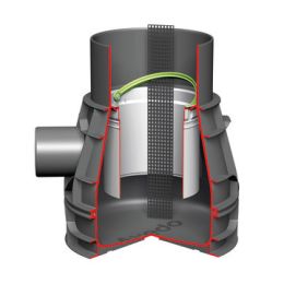 Axedo Kolk onderbakken 10 ltr met amfibieën trap - DYKA webshop
