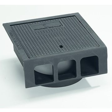 Gietijzer Trottoirkolk Den Haag vierkant 315mm B125 450x450mm - D