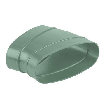 DYKA AIR Bocht ovaal 195mm 2x lijmmof 22,5° groen - DYKA webshop