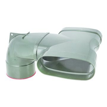 DYKA AIR Gecombineerd T-stuk ovaal 195-125mm 3x lijmmof groen - D